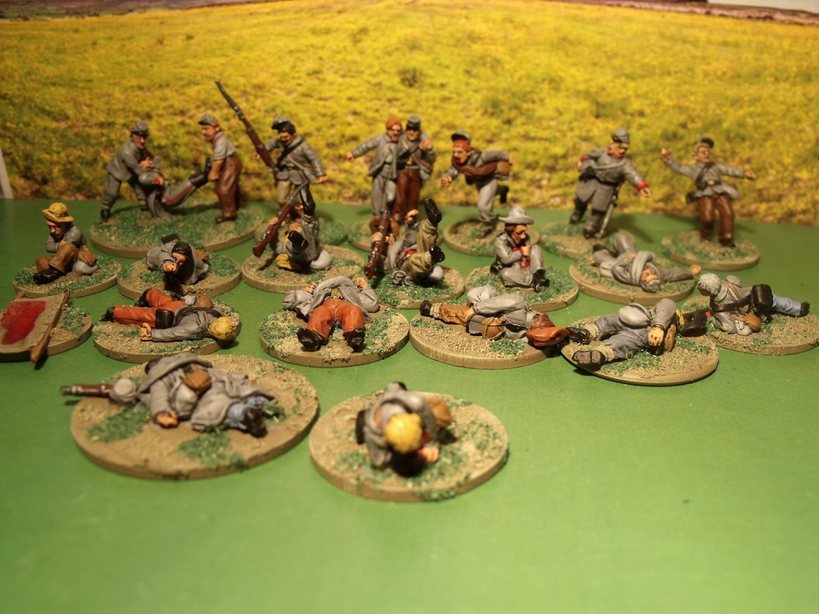 The Angry Lurker: 28mm Painted ACW Confederate Casualties and Wounded