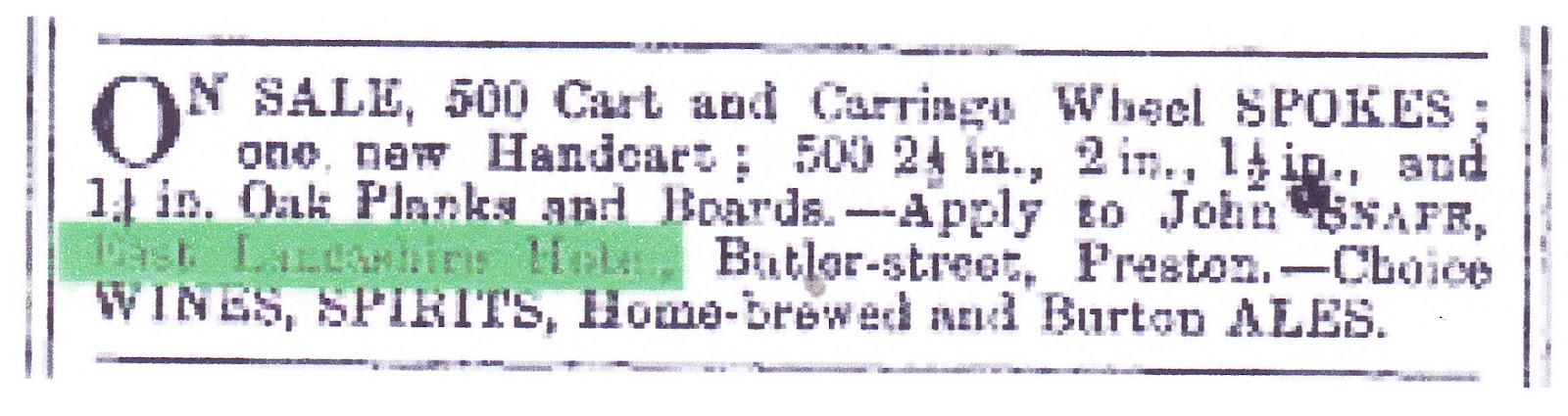 PRESTON'S INNS, TAVERNS and BEERHOUSES: EAST LANCASHIRE HOTEL, 13 ...