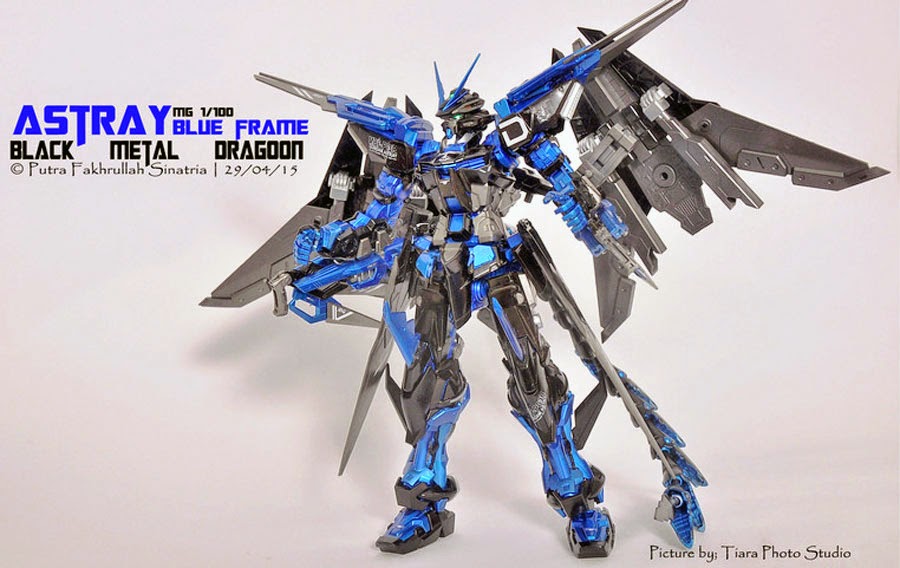 GUNDAM GUY: MG 1/100 Astray Blue Frame Black Metal Dragoon - Custom Build