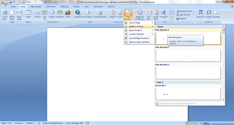 Computer Info How To Insert Header Footer And Page Number Ms Word 2007 computer-info-how-to-insert-header-footer-and-page-number-ms-word-2007
