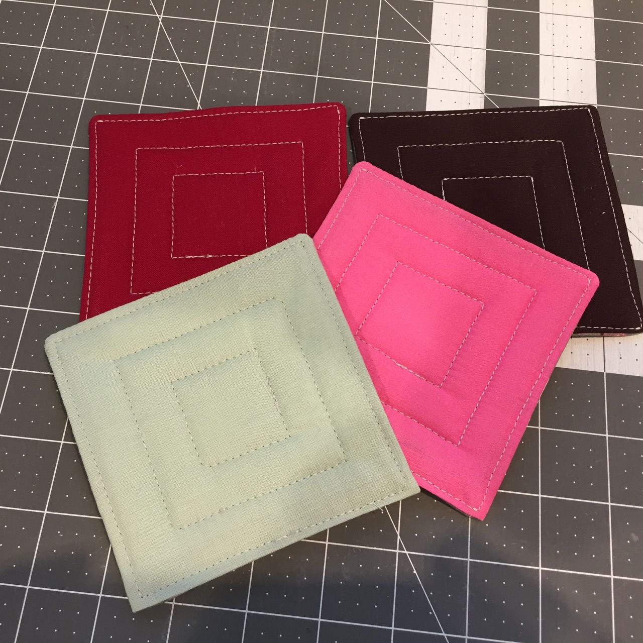 Shiner's view ...: Quilted Coaster Tutorial