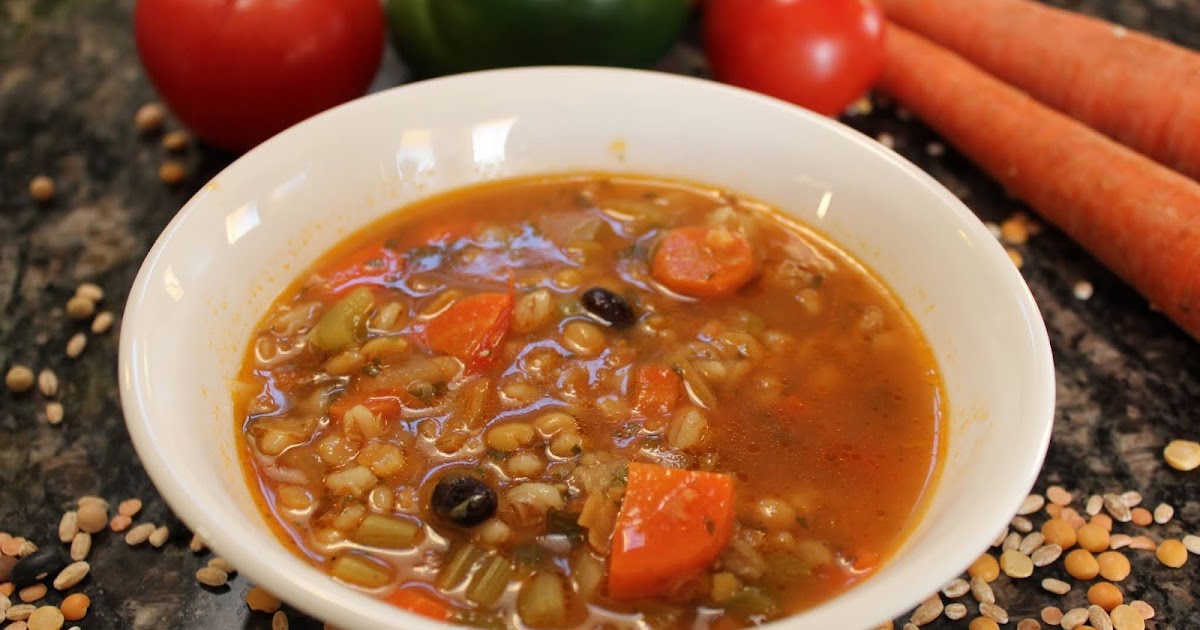 Split-Peas, Barley and Bean Soup