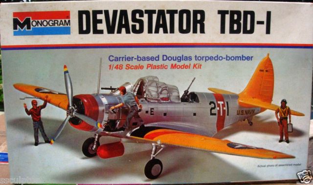 Model Airplane Memories: Monogram Douglas TBD-1 Devastator