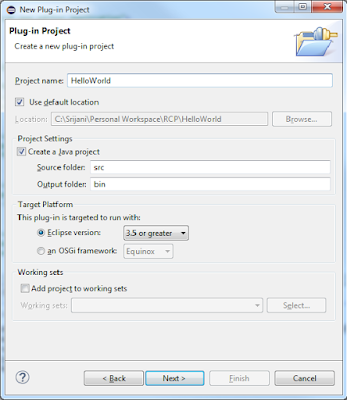 Advanced Tutorials: Creating a simple "Hello World" RCP Application