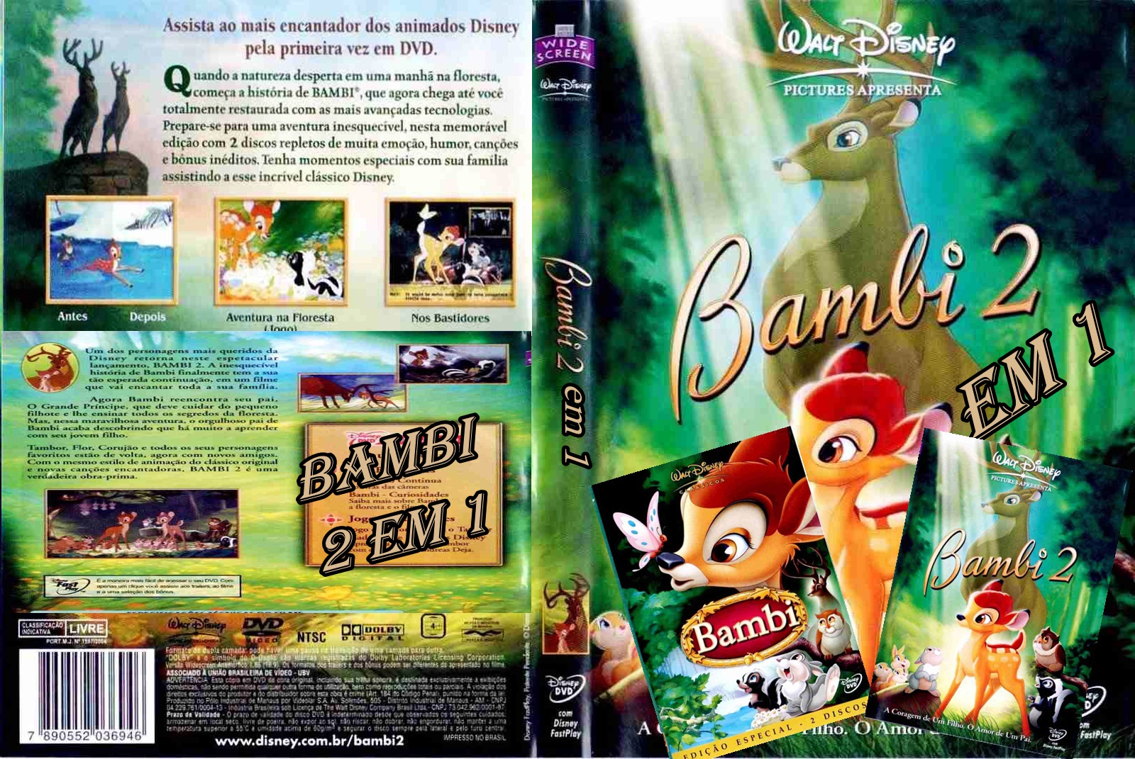 masaxy: Bambi Capa Dvd-Logo Disney-Desenhos