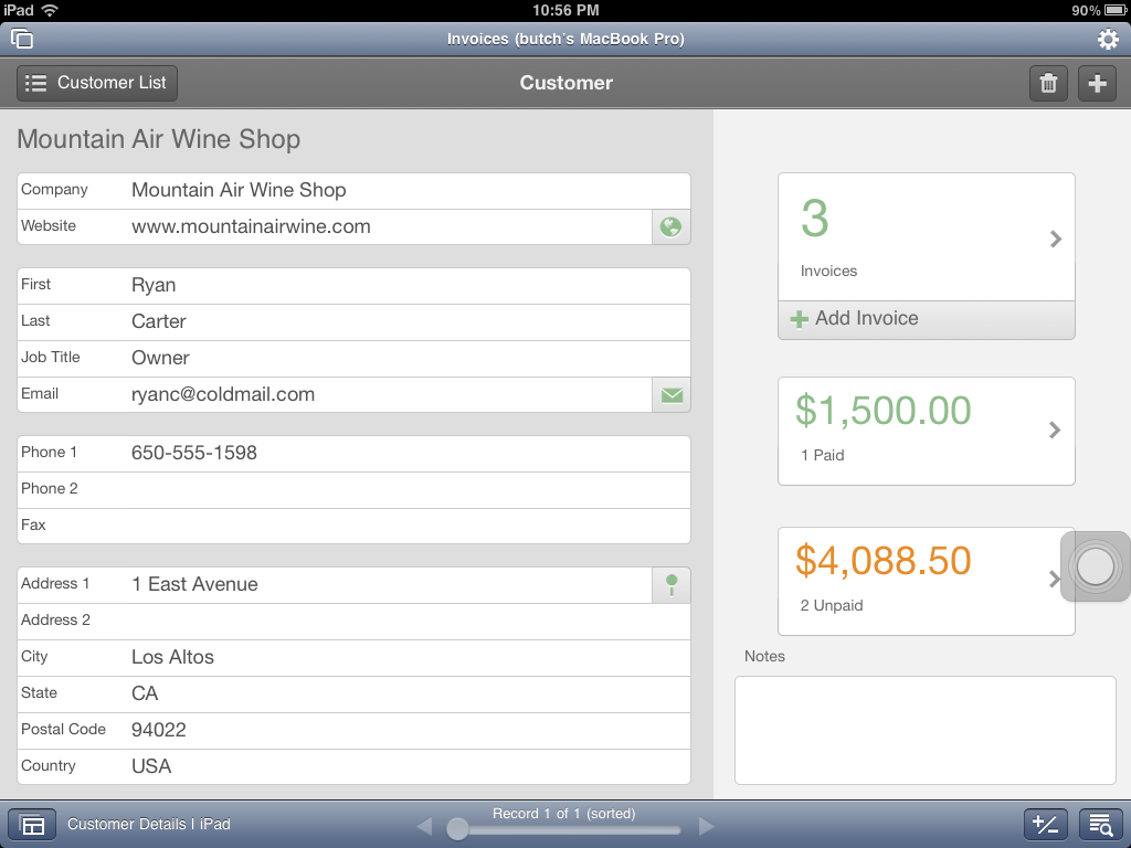 The Mac Office: Estimates and Invoices: FileMaker Pro 12 Starter Solution
