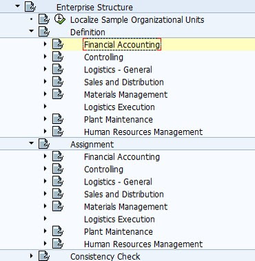 SAP FICO Central: Financial Enterprise Structure