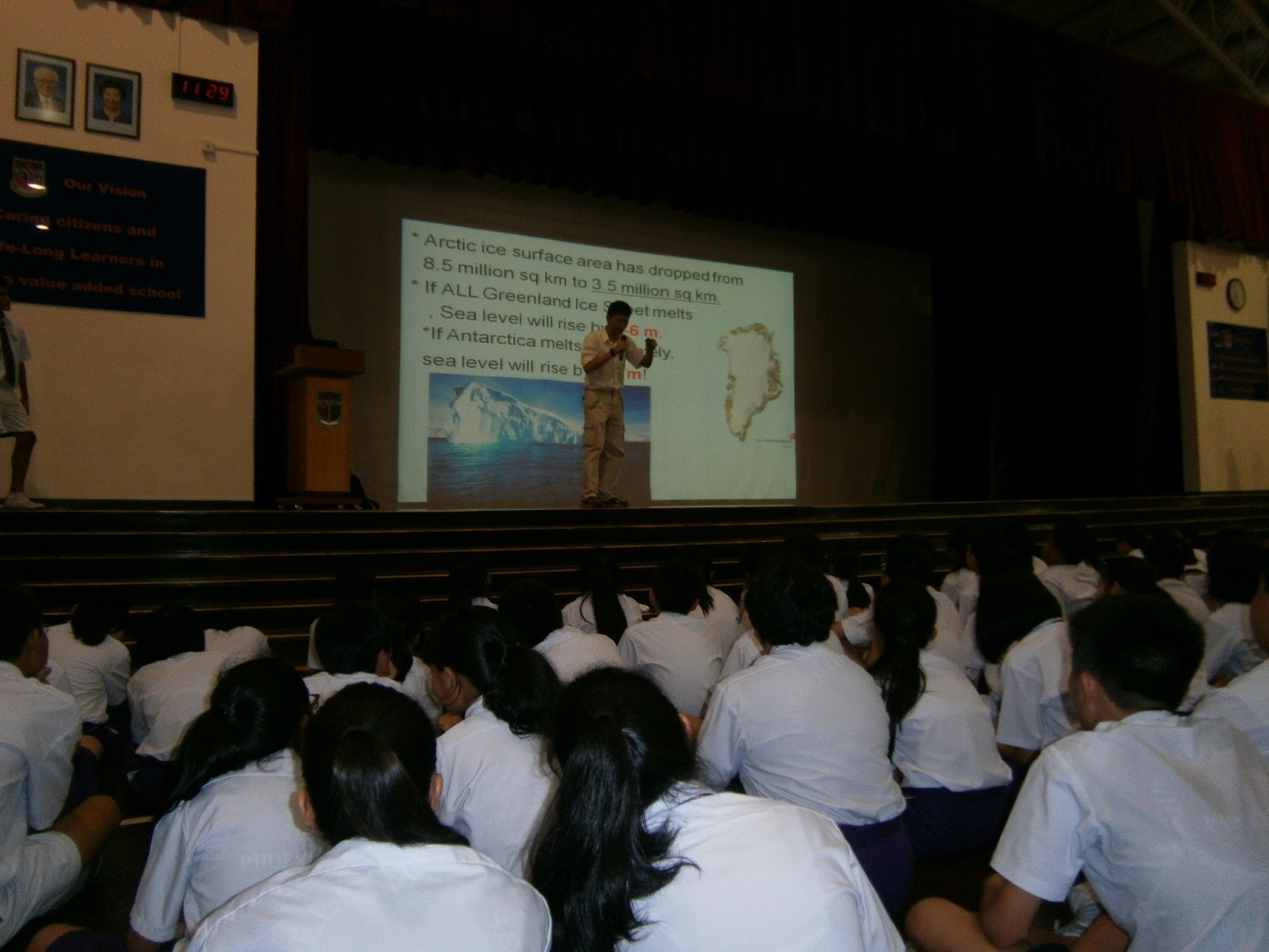 SOS Global warming: Assembly Talk & Booth @ Queensway Sec (05 Apr)