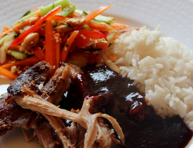 Monicas Matverden: Asiatisk ribbe med plommesaus