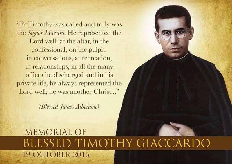 Holy Family Institute: Blessed Timothy Giaccardo