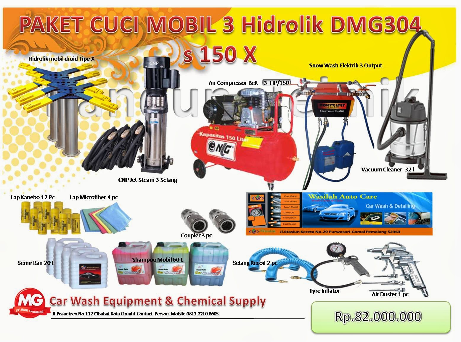 PAKET CUCI MOBIL 3 HIDROLIK - PERALATAN CUCI MOBIL DAN MOTOR MURAH