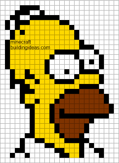 Pixel art Simpson | Dessin Facile, Modèle Difficile, Personnages, TV & BD