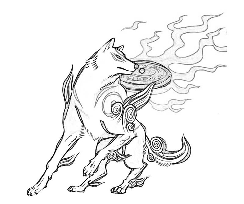 Okami Amaterasu Character | Mario