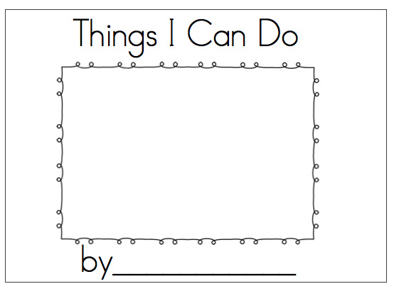 Joyful Learning In KC: I Can Books and Writing