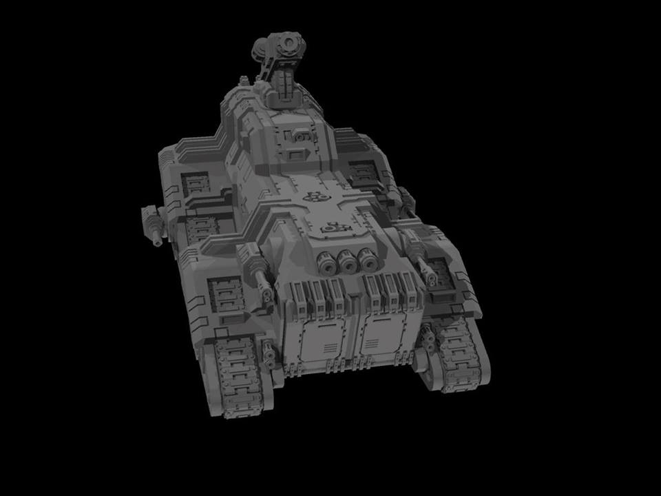 Tabletop Fix: Vanguard Miniatures - 6mm Stormer Siege Tank Preview