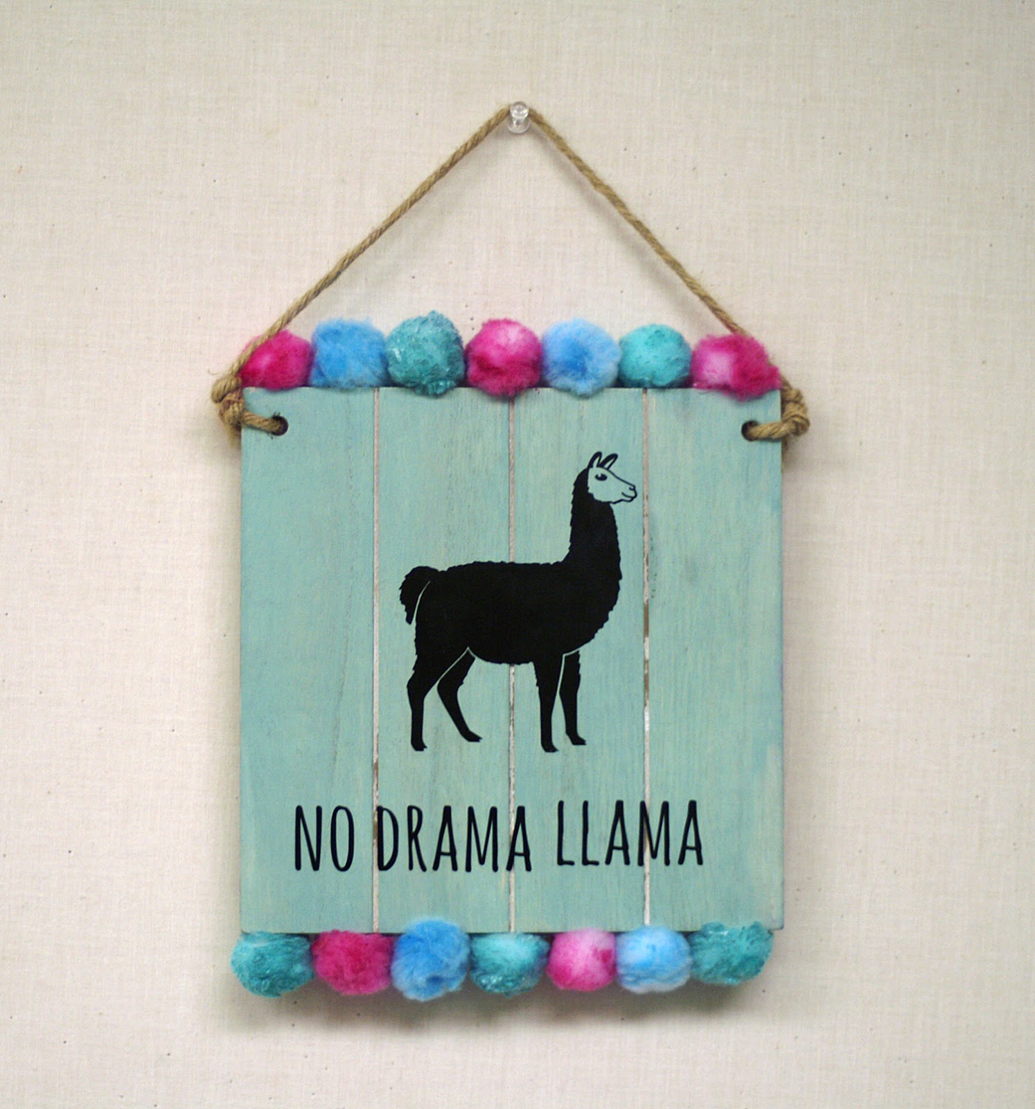 Ben Franklin Crafts and Frame Shop: DIY No Drama Llama Sign