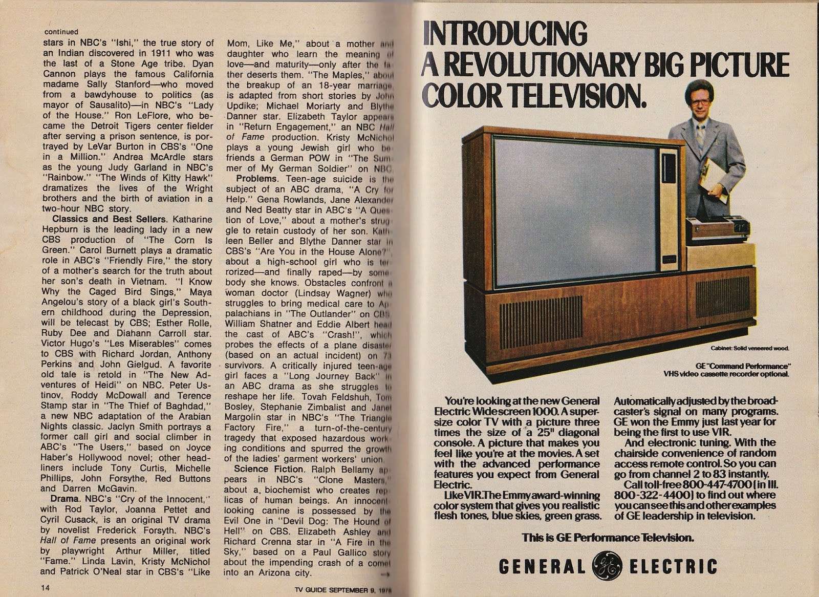 Garage Sale Finds: What was on TV September 9th through 15th, 1978