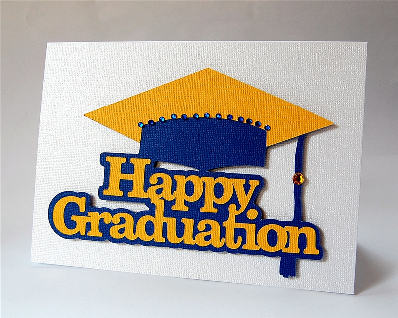 Capadia Designs: Happy Graduation - a simple card design
