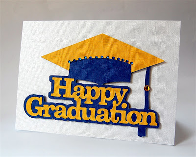Capadia Designs: Happy Graduation - a simple card design