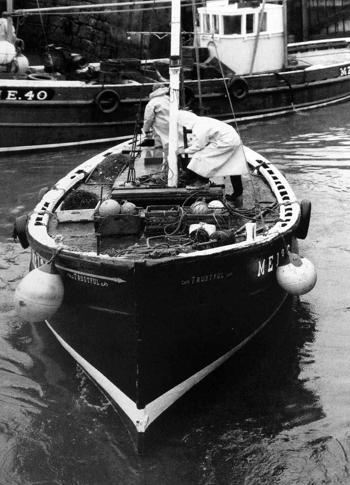 Tour Scotland: Old Photograph Fishing Boats Harbour Montrose Scotland Tour Scotland: Old Photograph Fishing Boats Harbour Montrose Scotland