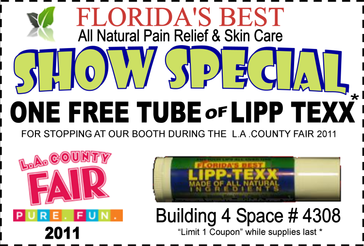 FLORIDA'S BEST: FREE LIPP TEXX FOR VISITING US AT LA FAIR 2011
