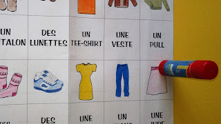 Français à l'école!: Jeu de memoire: les vêtements