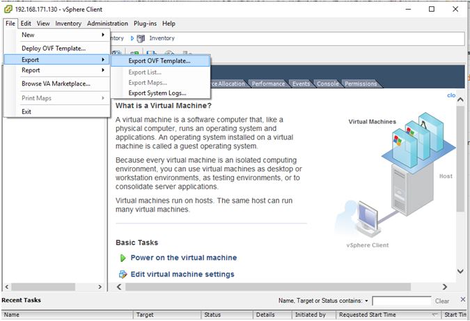 Como crear un Template OVF en vMware