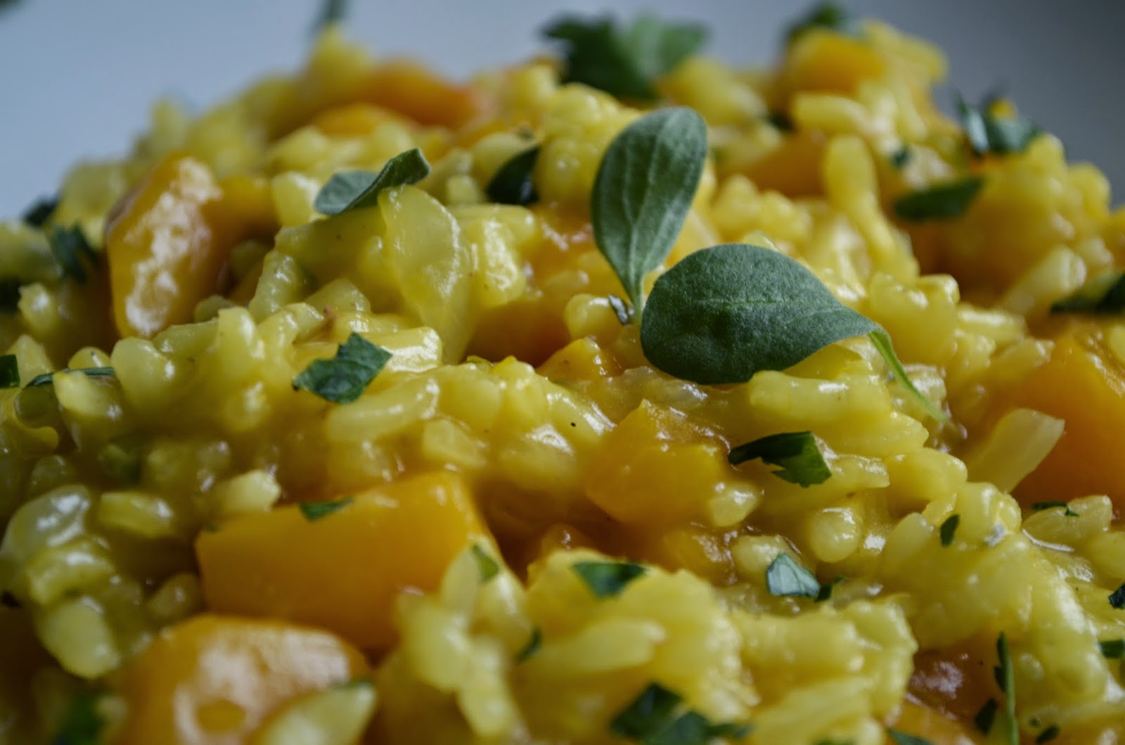 Pumpkin and Pistachio Risotto ~ Stuff and Spice