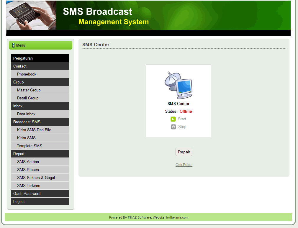 SMS Gateway Murah - Aplikasi SMS Gateway | Aplikasi SMS Center