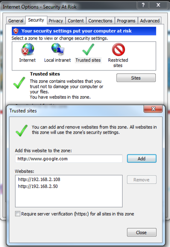 How to setup ActiveX for Dahua DVR, NVR or IP camera ...