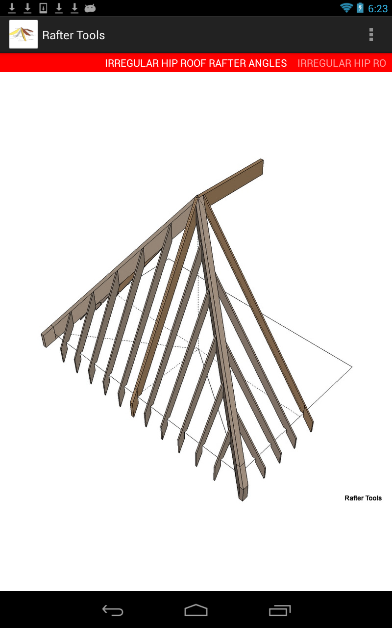 Roof Framing Geometry: Rafter Tools for Android Version 2.57