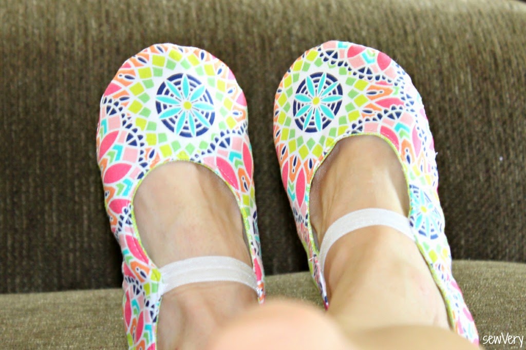 sewVery: Fabric Slippers + Craft Book Month