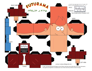 Espacio Raro: Paper Toys Futurama