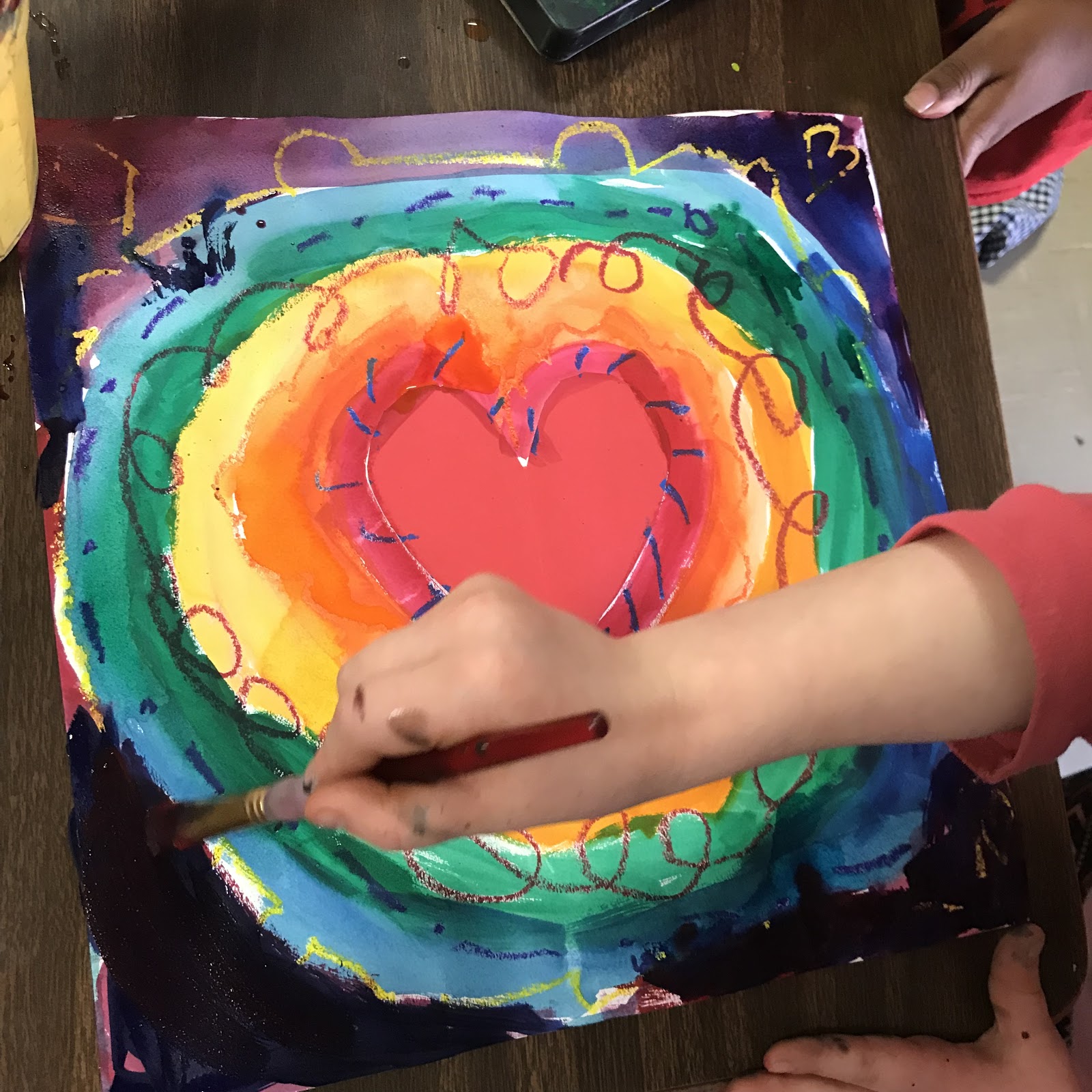 Elements of the Art Room: Kindergarten Radiating Design Hearts