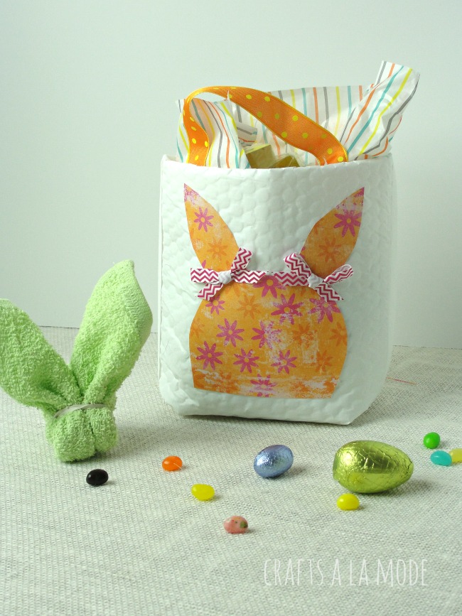 Easter Bunny Gift Bags DIY from Mailing Envelopes - Crafts a la mode