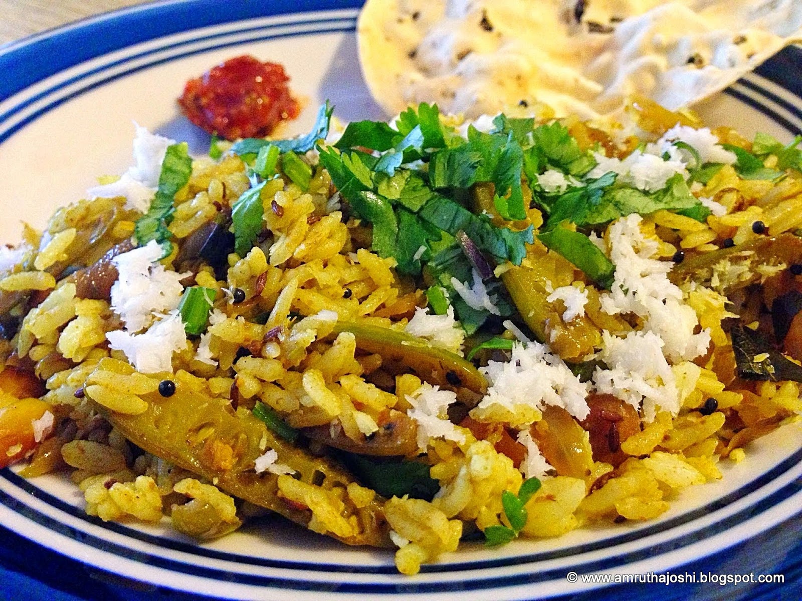 Ammus Veggie Ventures: TINDORA MASALA RICE: IVY GOURD SPICY RICE