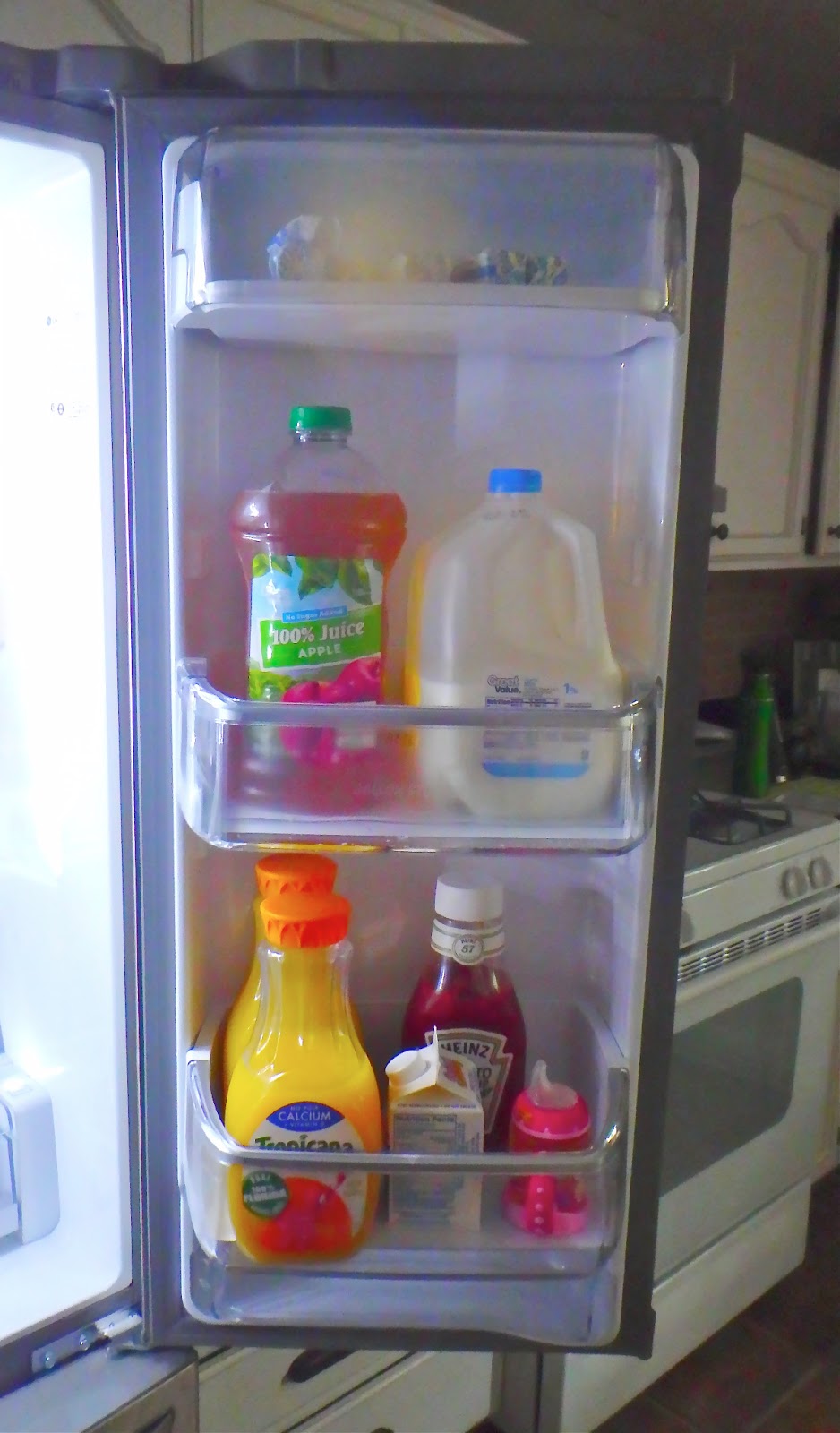 grass stains: Our new fridge!