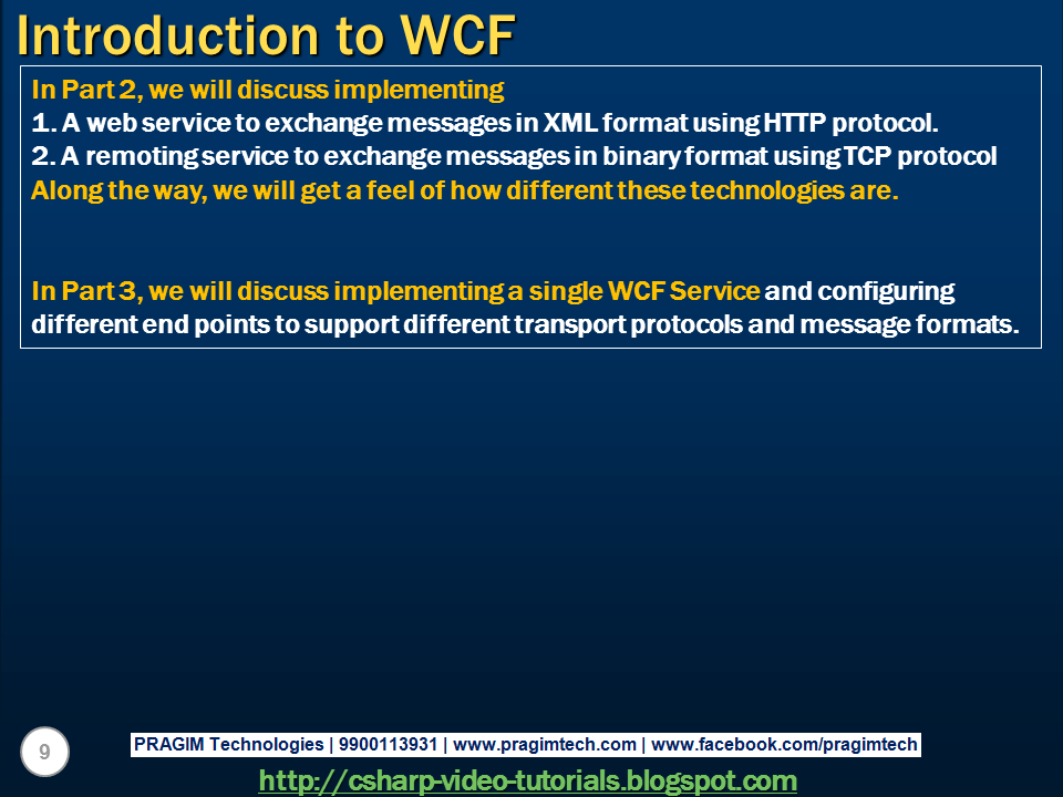 Sql Server Net And C Video Tutorial Part 1 Introduction To Wcf