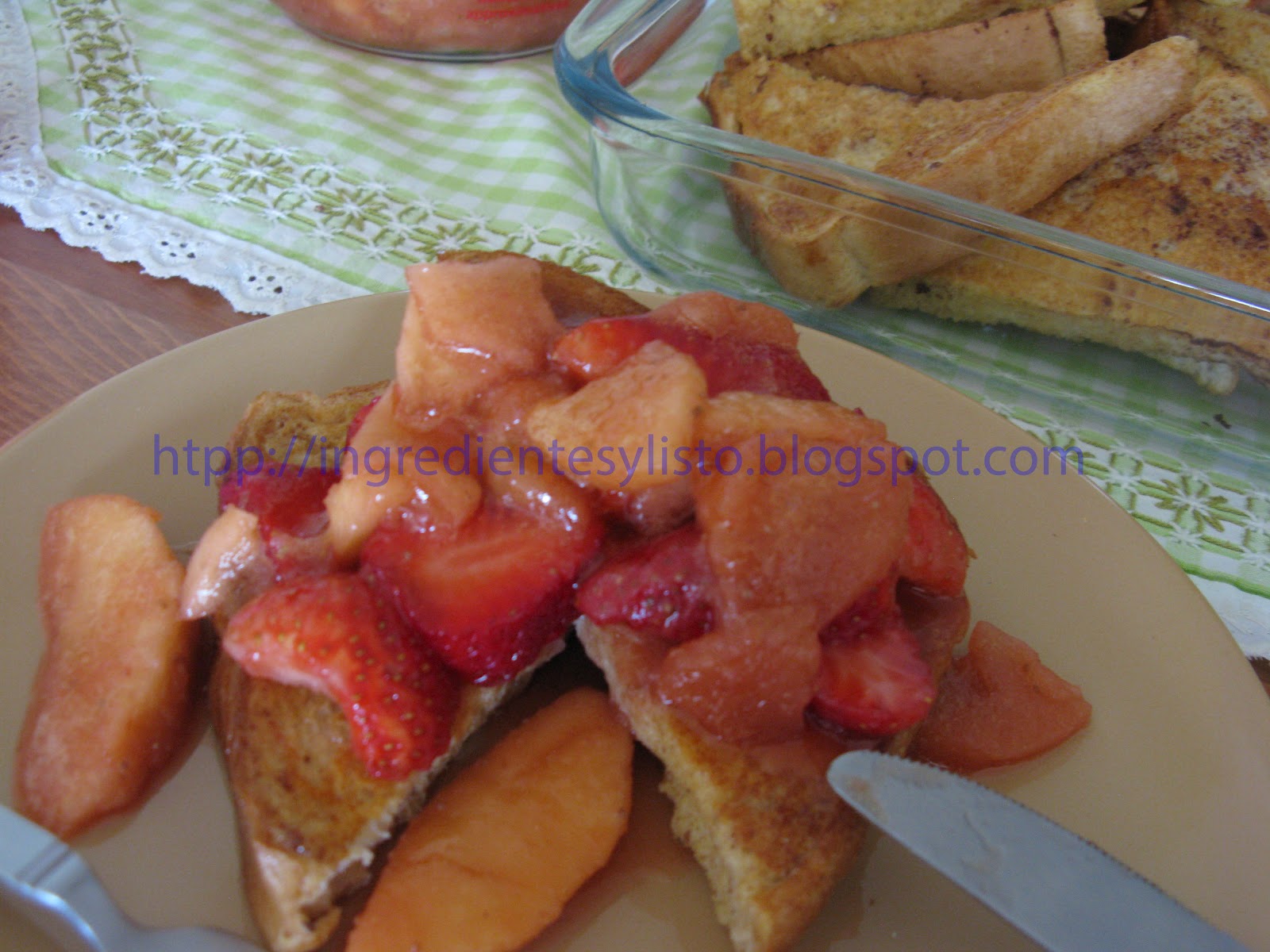 Ingredientes y ¡Listo!: Pan Francés con Canela y Vainilla