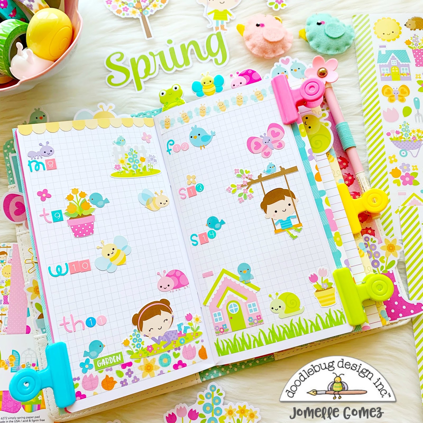 Doodlebug Design Inc Blog: SIMPLY SPRING Planner Pages | with Jomelle