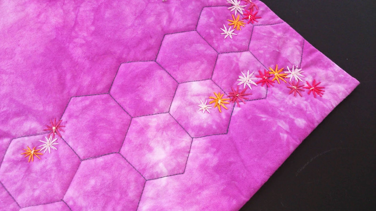 Quilt Routes: Hexi block (kinda!)