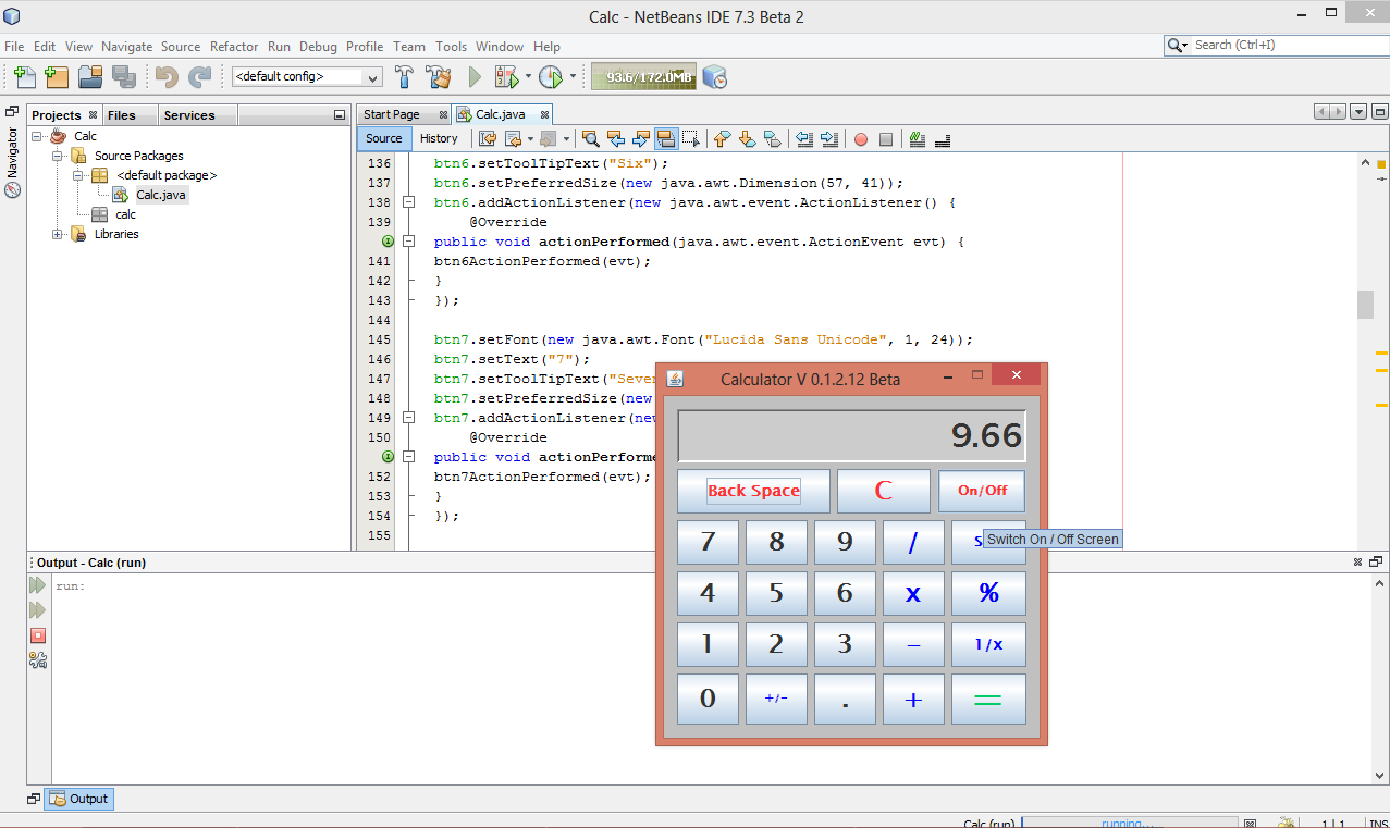 Java Assignment Code: Calculator
