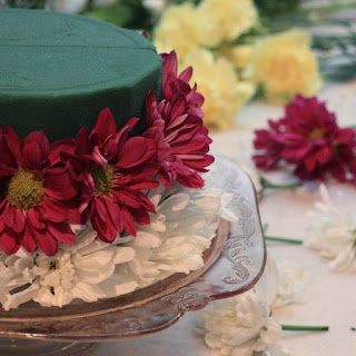 erin's art and gardens: DIY flower cake