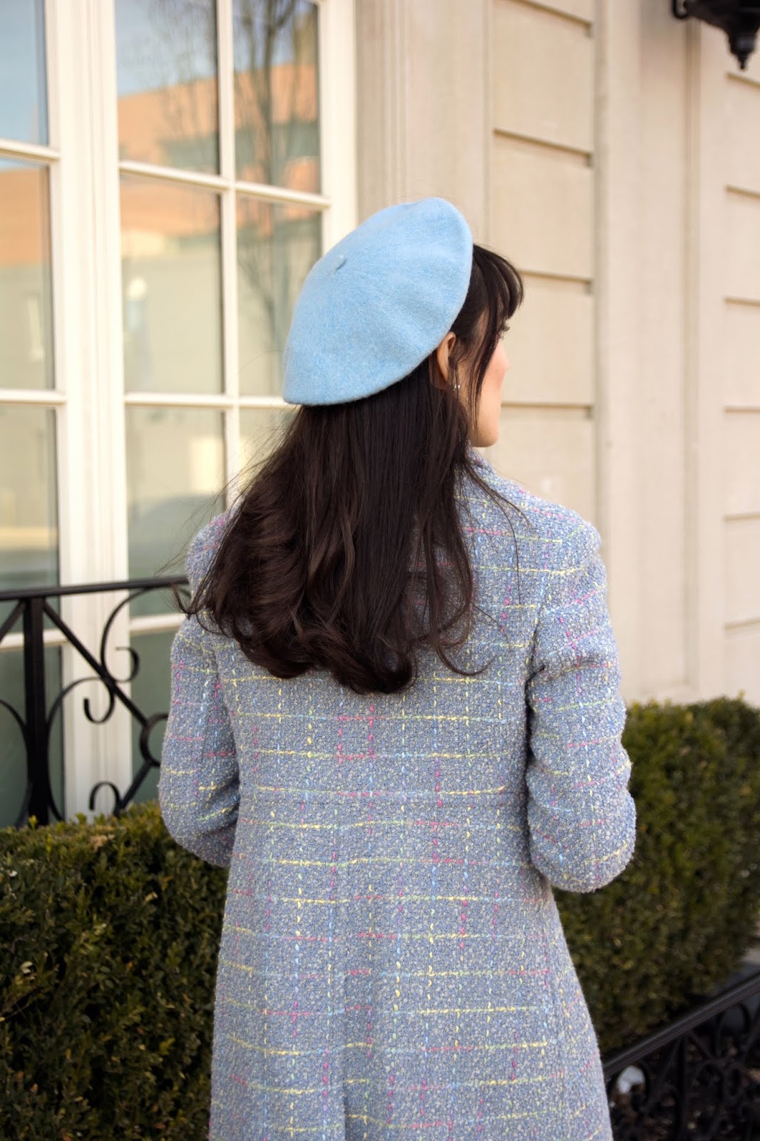 Tweed Light Blue Jacket | Carolina Pinglo