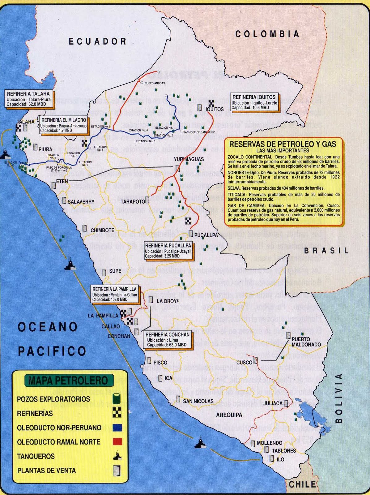 PARA MIS TAREAS: MAPA PETROLERO DEL PERÚ
