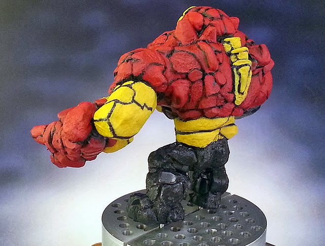Marvel Golems WIP 21: Hulkbuster Earth Elemental Gettin His Gold On ...