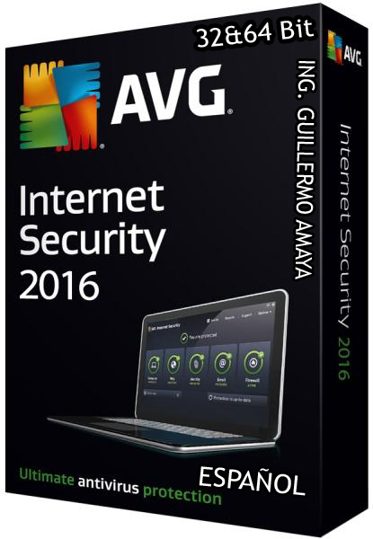 AVG Internet Security 2016 v.16.7/ 32 & 64 Bits/ Licencia hasta 2018 ...
