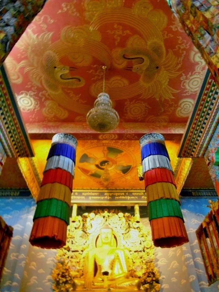 Sunny Fantasy: Tergar Monastery at Bodhgaya, India