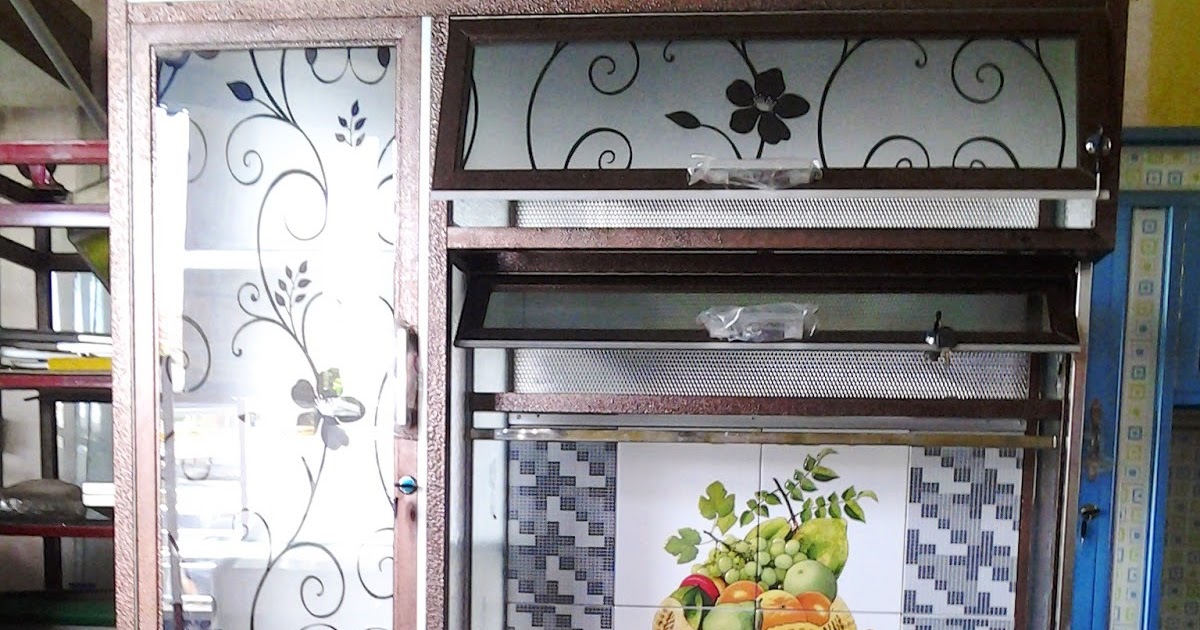Lemari Dapur Kaca Aluminium