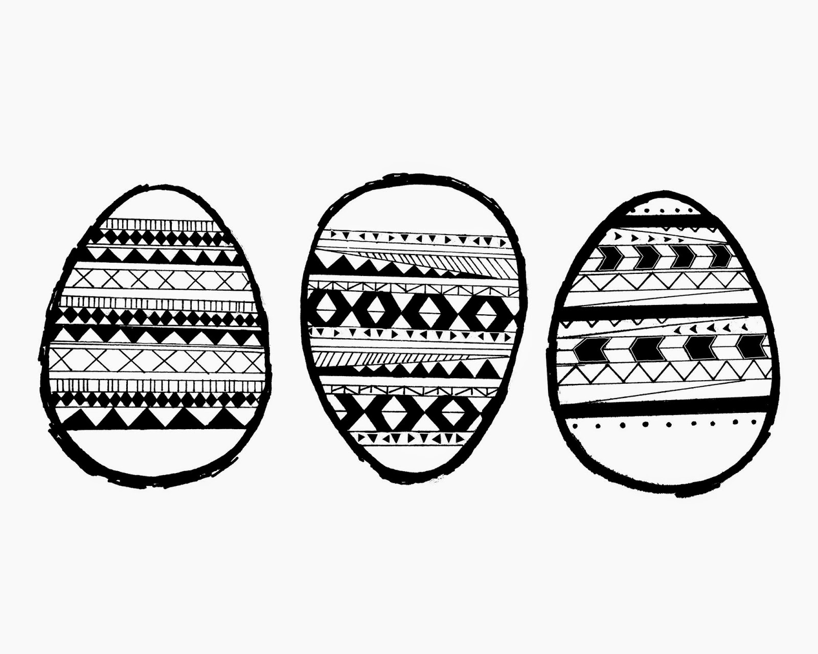 Aztec Easter Egg Print - My Someday in May